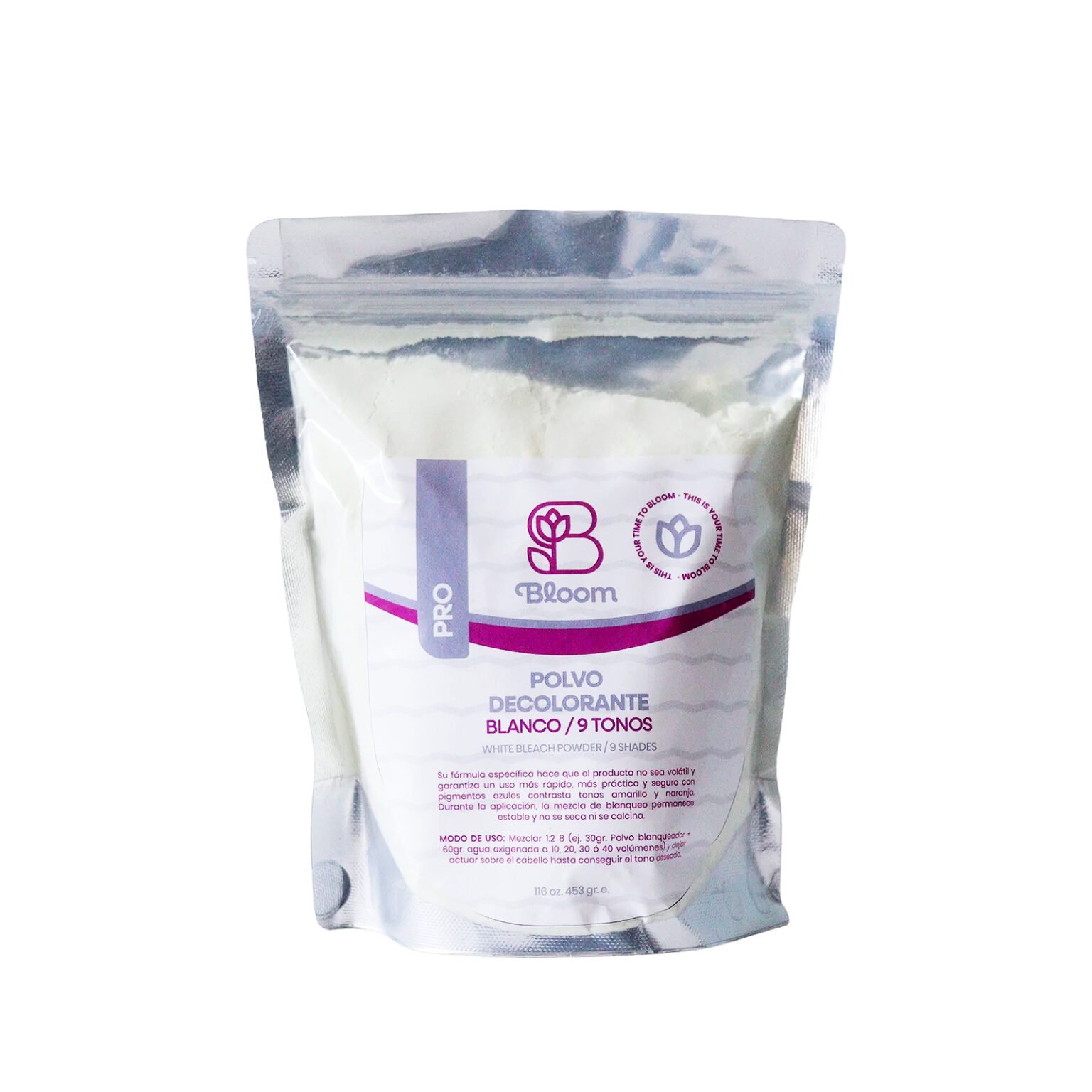 POLVO DECOLORANTE BLANCO 9 TONOS - Productos Bloom